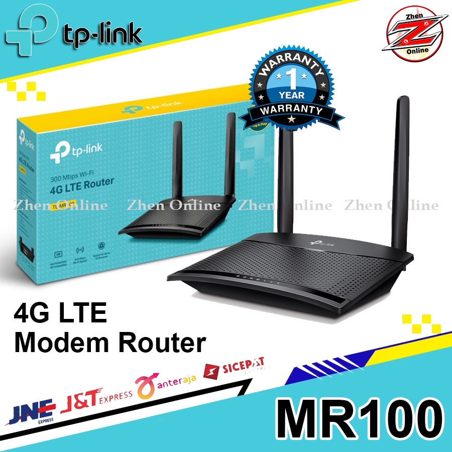 Jual TP-Link TL-MR100 4G WiFi Router All GSM 300 Mbps Modem N Wireless ...