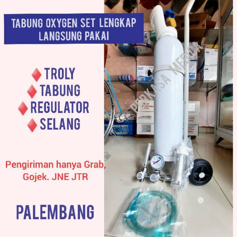 Jual Tabung Oxygen 1m3 set lengkap langsung bisa dipakai | Shopee Indonesia