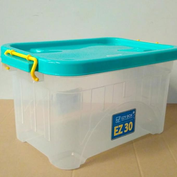 Jual Baru!! ( GOSEND) Container Box Ezy Box CB30 - Container Ezy Box 30 Liter - toska | Shopee ...