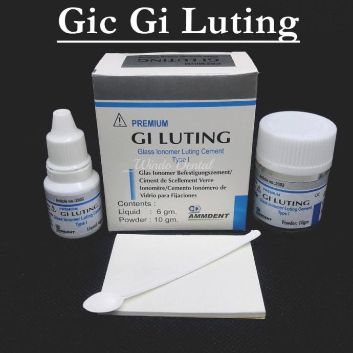 Jual GIC GLASS IONOMER LUTING CEMENT serupa FUJI 1 / GI LUTING | Shopee ...