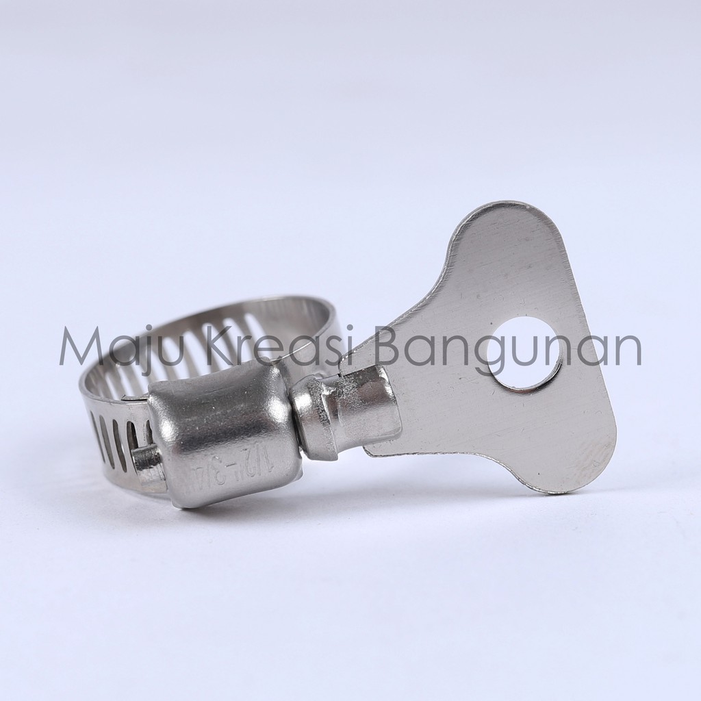 Jual Klem Pengunci Selang Cincin Kuping Besi Hose Clamp With Handle 1/2 ...