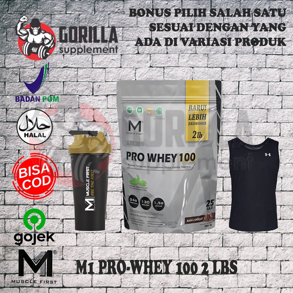 Jual MUSCLE FIRST PRO Whey 100 2 lbs / 900 Gram | 23 Serving - Whey ...