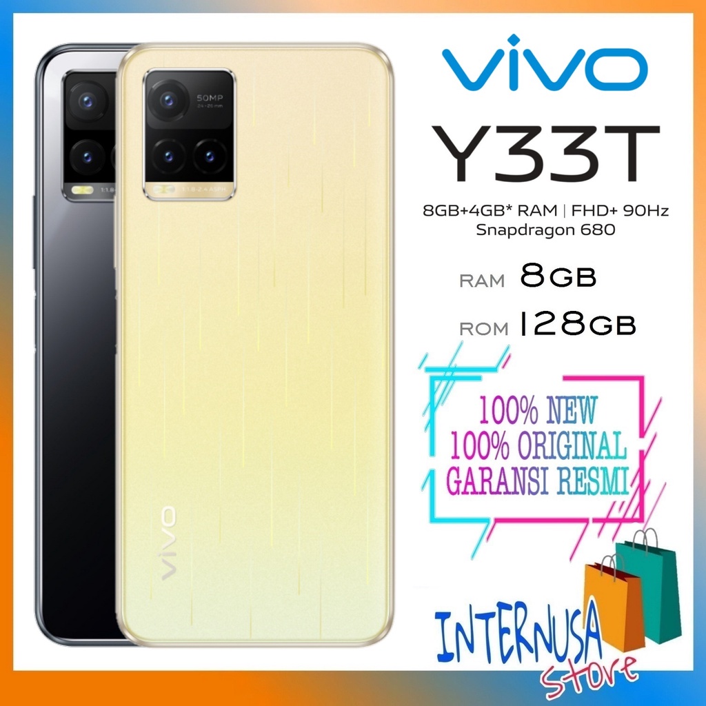 Jual HP VIVO Y33T 8/128 - GARANSI RESMI - VIVO Y33T RAM 8GB - HP ANDROID VIVO - HP VIVO MURAH ...