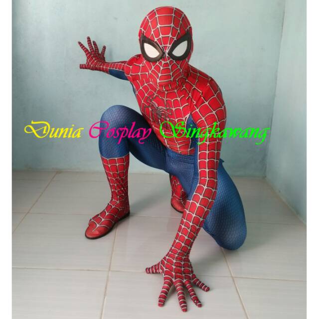 Jual Cosplay Kostum Spiderman Raimi - Kostum The Amazing Spiderman Dewasa | Shopee Indonesia