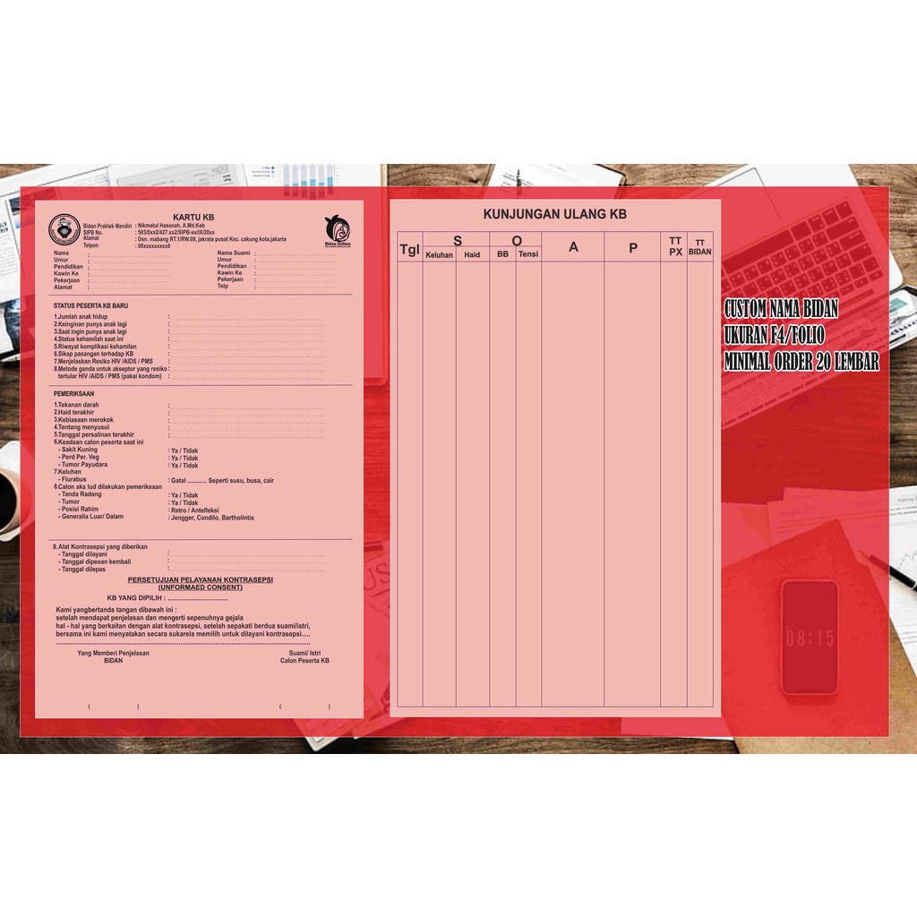 Jual Kartu Kb terbaru 2023 Buku Visitasi Ibu Bidan | Shopee Indonesia