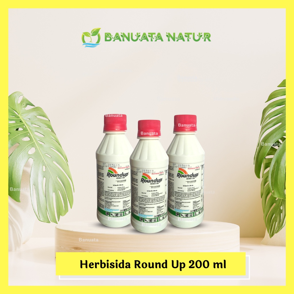 Jual Herbisida Roundup Round up 486 SL (200 ml) - Obat Racun Rumput ...