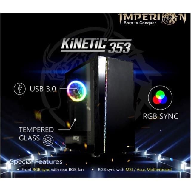 Jual Pc case imperion Kinetic 353 - Casing komputer gaming imperion ...