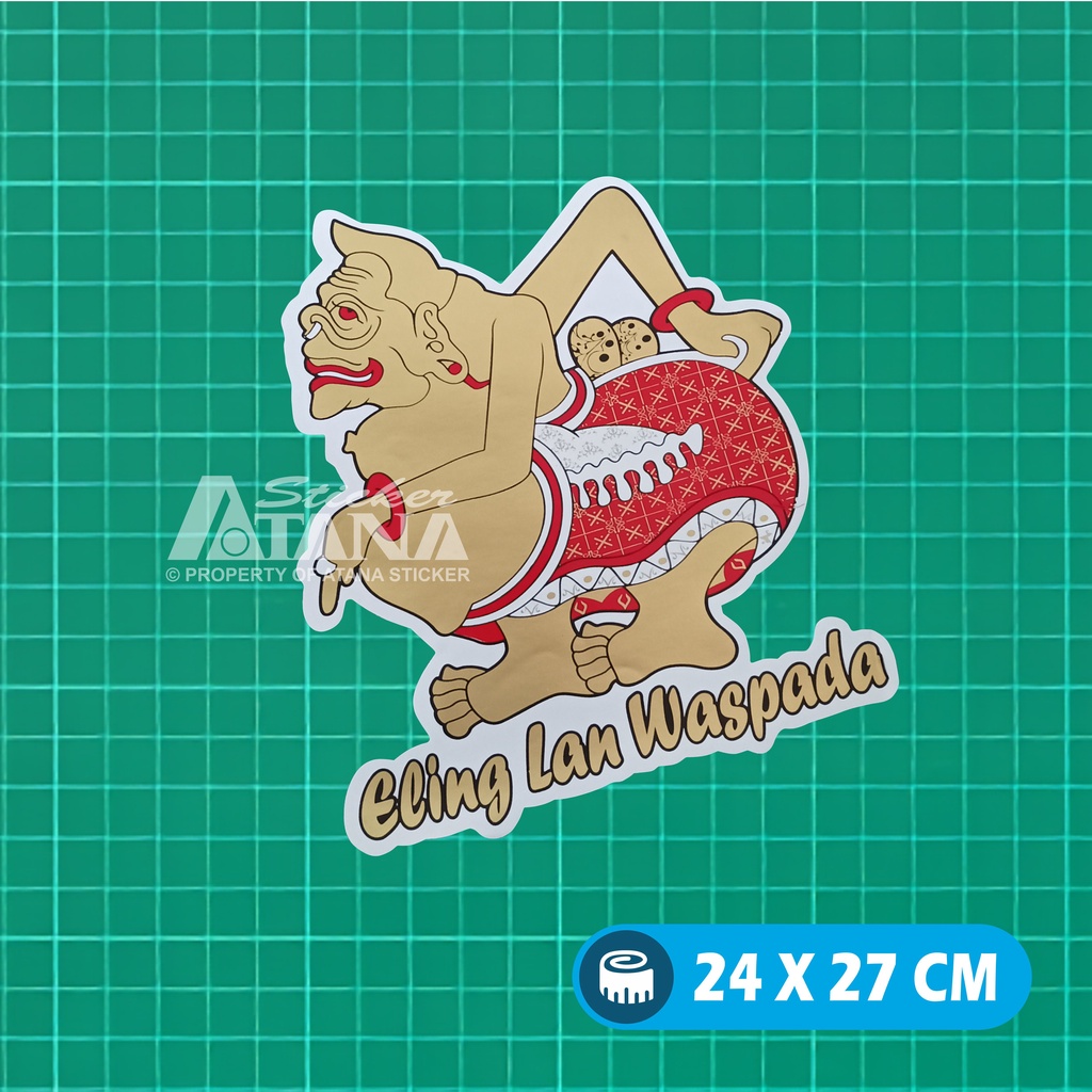 Jual Stiker Printing Semar Sticker Sablon Jumbo Besar Vinyl Graftac ...