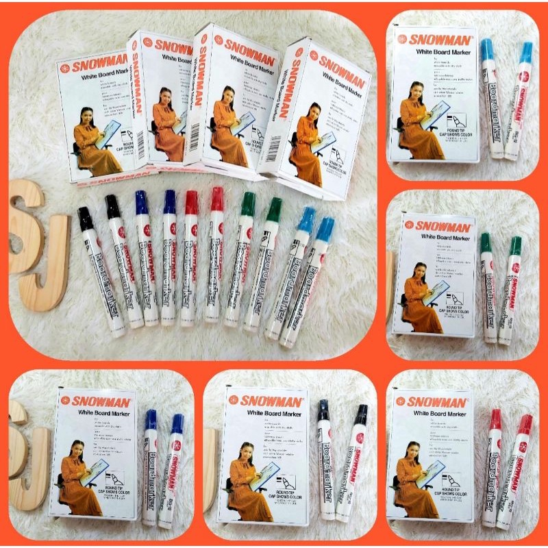 Jual Spidol/Sepidol Papan Tulis/Board Marker/White Board Snowman ...