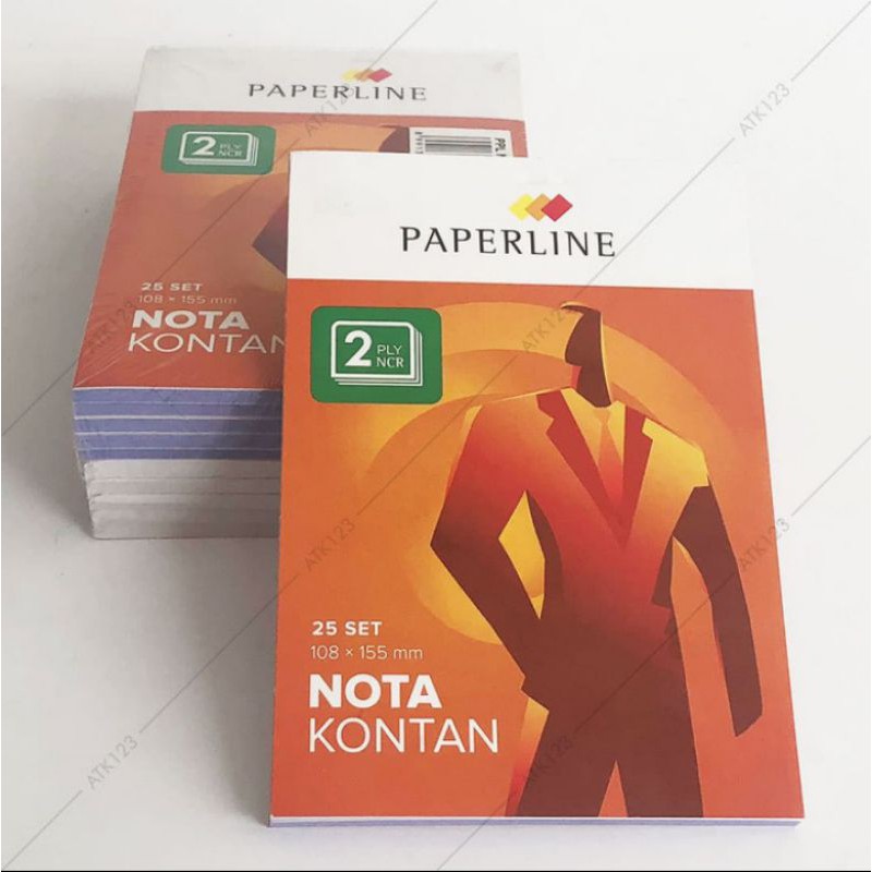 Jual nota kontan kecil paperlaine 2 play / 2 rangkap isi 25 set / 50 ...