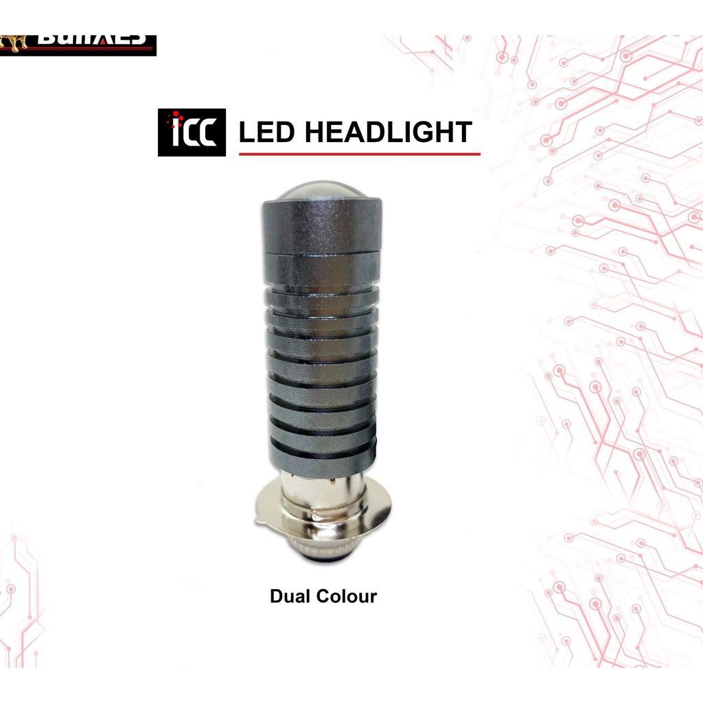 Jual LDH Lampu Led H6 LASER Hi Loo Beam Dual Colour H6 LASICC Merk ICC ...