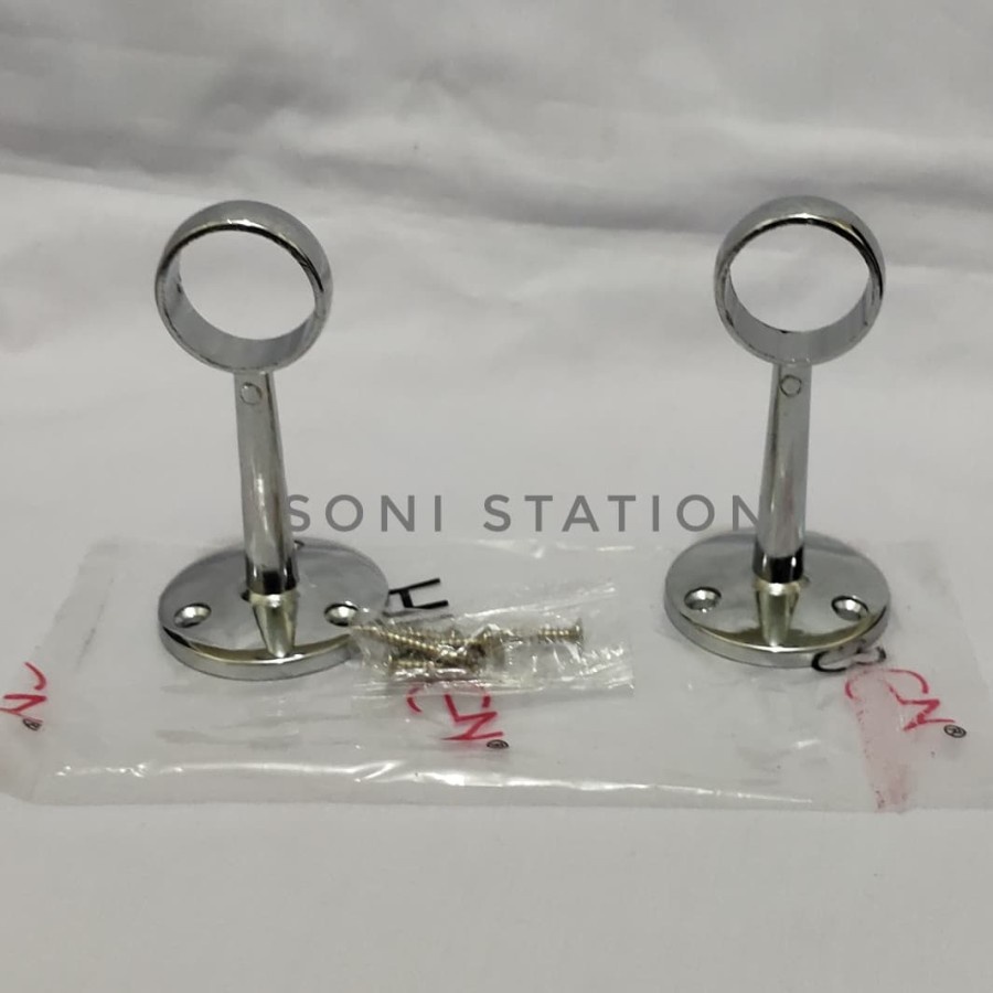 Jual Bracket tiang tembus 1" huben / Bracket tiang tengah pipa 1" Huben ...