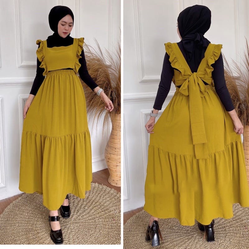 Jual SF-Yola One Set / Dress Muslim Terbaru / Bahan Crinkle / Dress ...