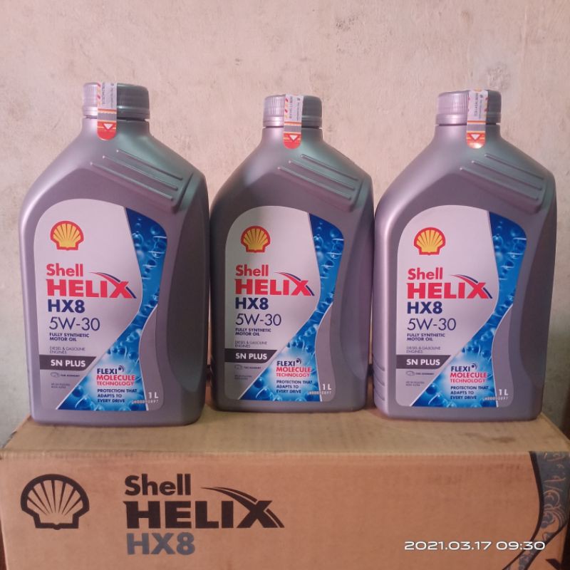 Jual Oli SHELL HELIX HX8 FULLY SYNTHETIC 5W-30 Botol 1Liter | Shopee ...
