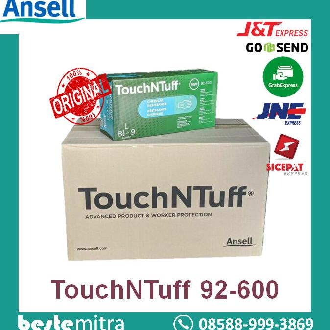 Jual Ansell 92-600 TouchNTuff Nitrile Sarung Tangan Nitrile Safety ...