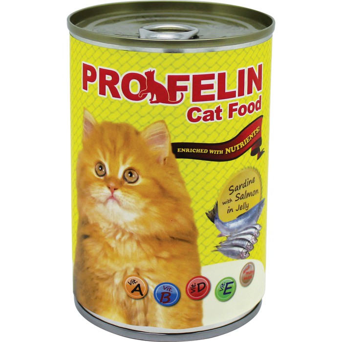 Jual Profelin Wet Food Sardine with Salmon in Jelly 400gr | Shopee ...