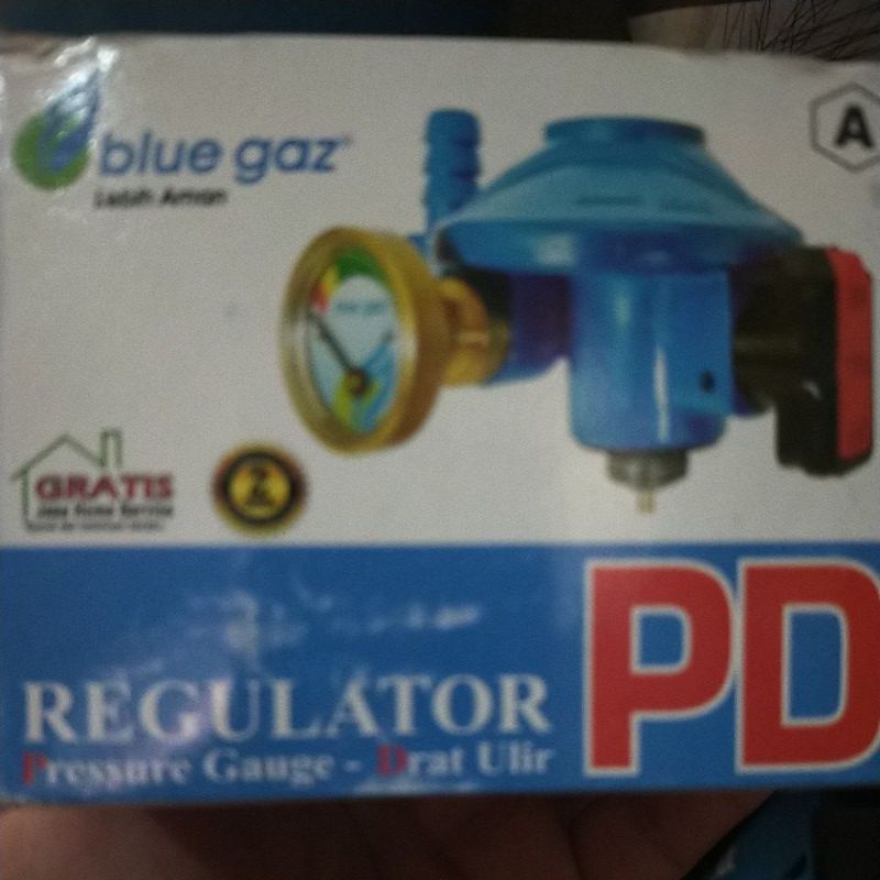 Jual regulator ada meterannya blue gaz | Shopee Indonesia
