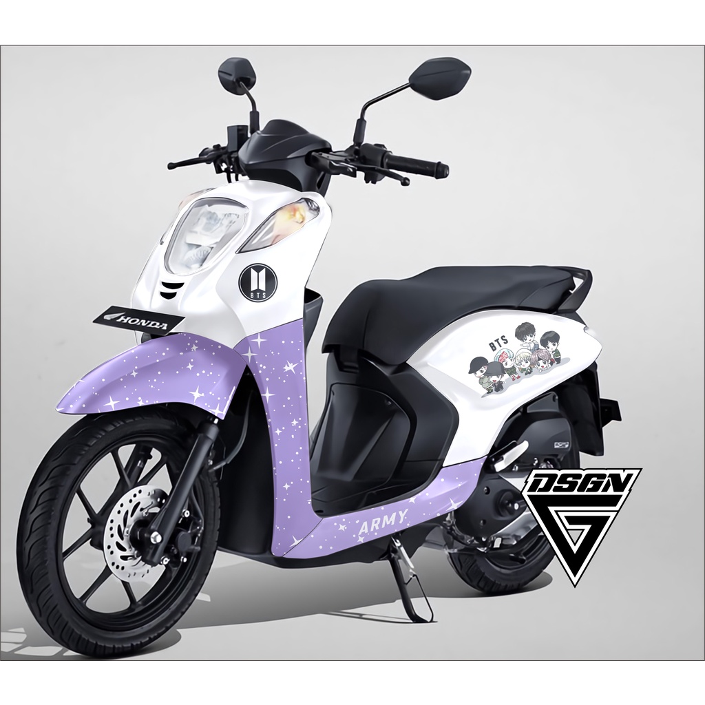 Jual Decal Sticker Genio Full Body Striping Full Body Genio old Genio ...