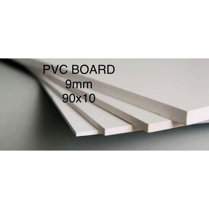 Jual PVC Board/ PVC Foam Board 9mm Ukuran 90 cm x 10 cm, 10 cm x 90 cm ...