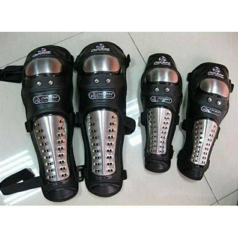 Jual Decker Dekker besi stanlies pelindung lutut / siku 1set Pro X ...
