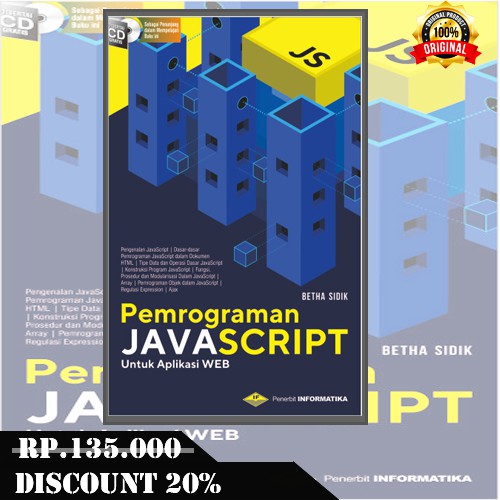 Jual TERMURAH BUKU PEMROGRAMAN JAVASCRIPT (Untuk Aplikasi Web) + CD + BARU | Shopee Indonesia