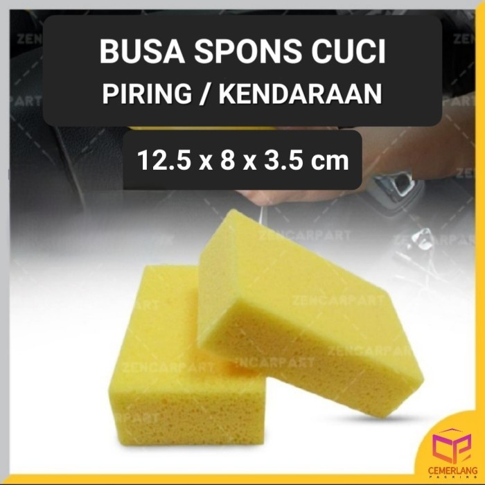 Jual Sponge Spons Busa Cuci Piring Gelas Mobil Motor Dapur Universal ...