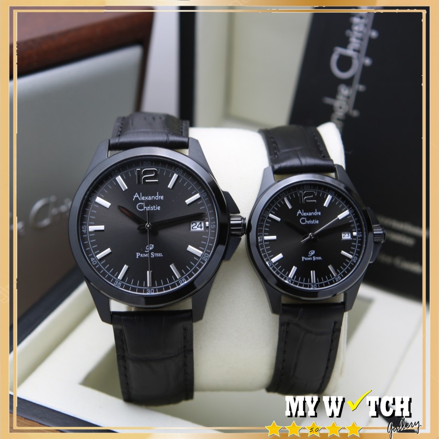 Jual Jam Tangan Alexandre Christie / Alexander Couple AC 1031 KULIT ...