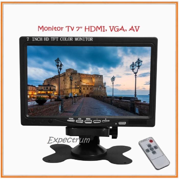 Jual Monitor Tv Ondash 7". Hdmi, Vga, Av1, Av2 Built Speaker | Shopee Indonesia