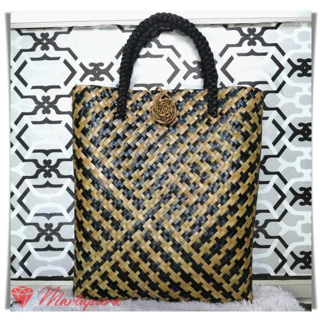 Jual TAS0382 Tas Anyaman Purun/Pandan/Pakai puring | Shopee Indonesia