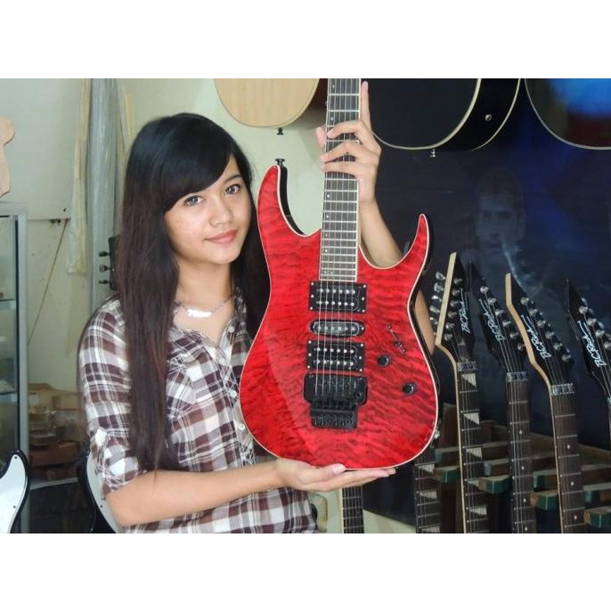 Jual Gitar Listrik Ibanez Premium Merah | Shopee Indonesia