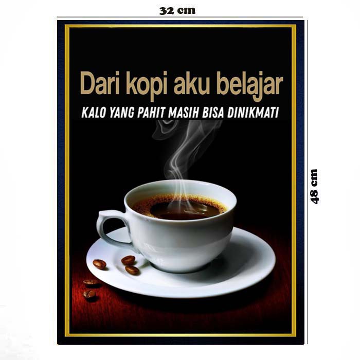 Jual Poster dan frame Filosofi kopi Uk 32 x 48 cm | Shopee Indonesia