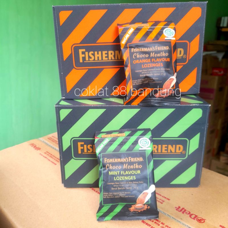 Jual FISHERMAN CHOCO MENTHO 25GR SUGAR FREE, PERMEN FISHERMAN'S FRIEND ...
