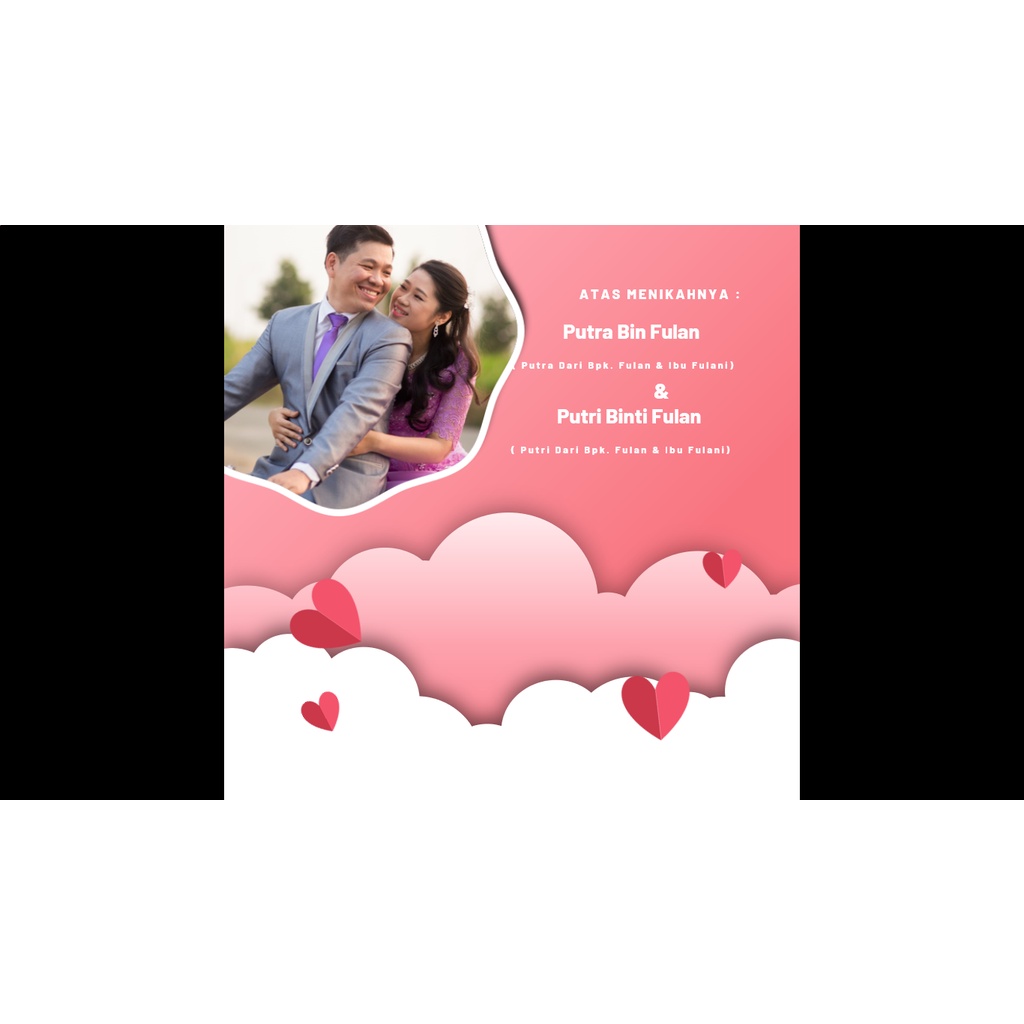 Jual Video Undangan Pernikahan / Undangan Digital / MODEL PAPER ...