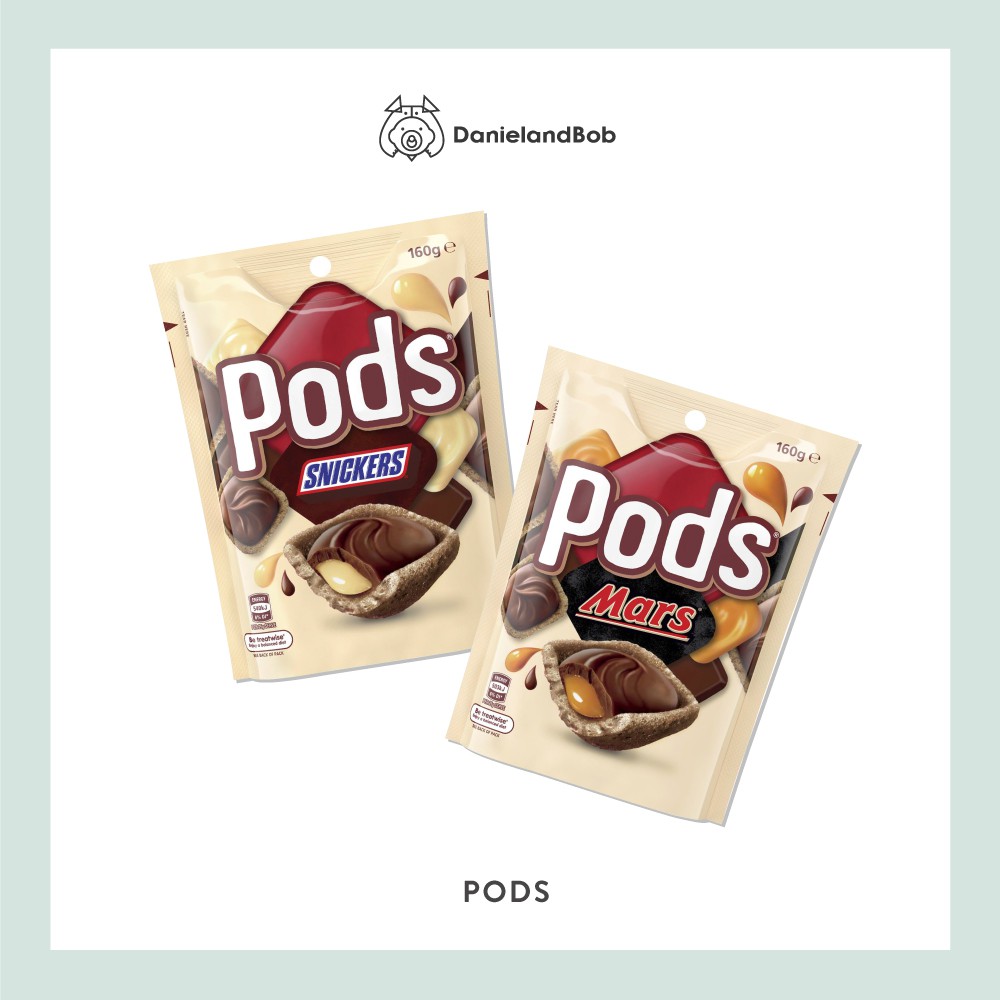 Jual Pods Twix Mars Snickers Chocolate / Biskuit Coklat Pods | Shopee ...