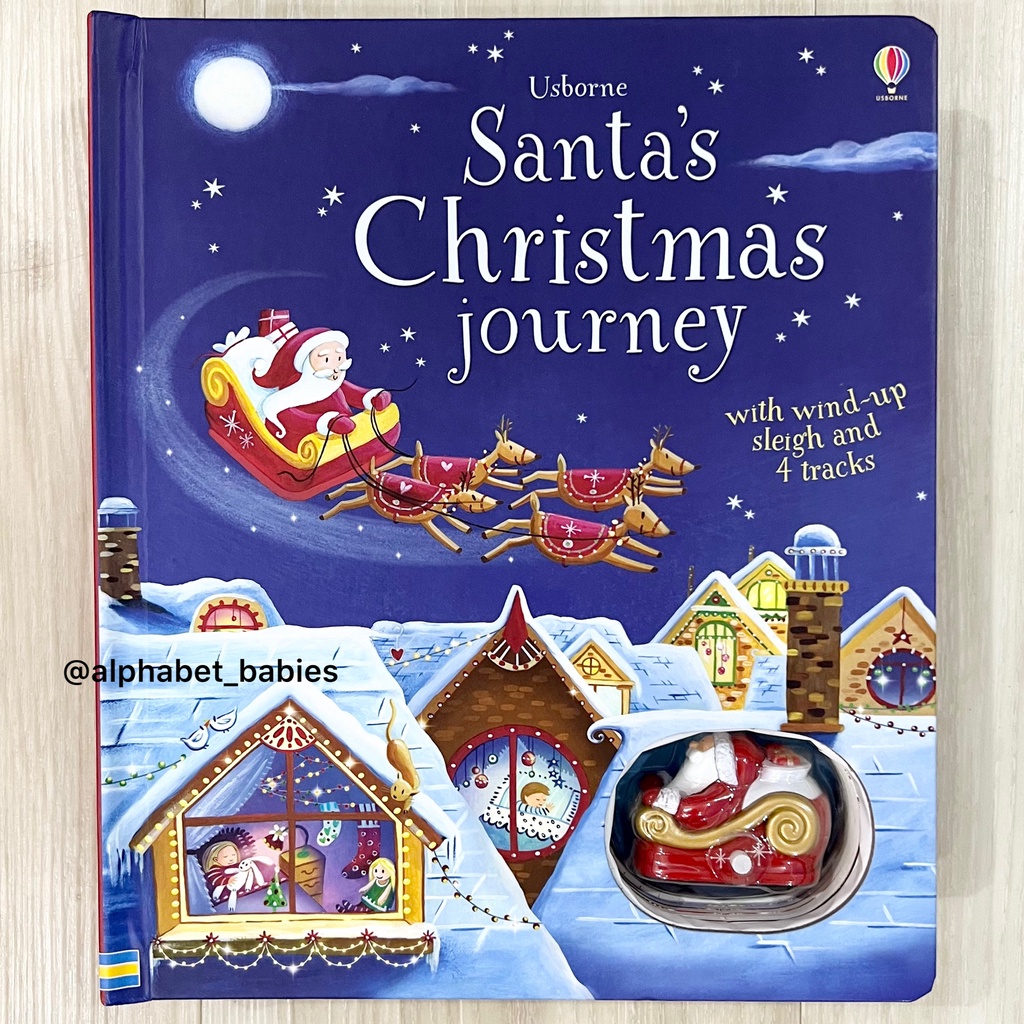 Jual Usborne Santa's Christmas Journey (with wind up sleigh and 4 ...