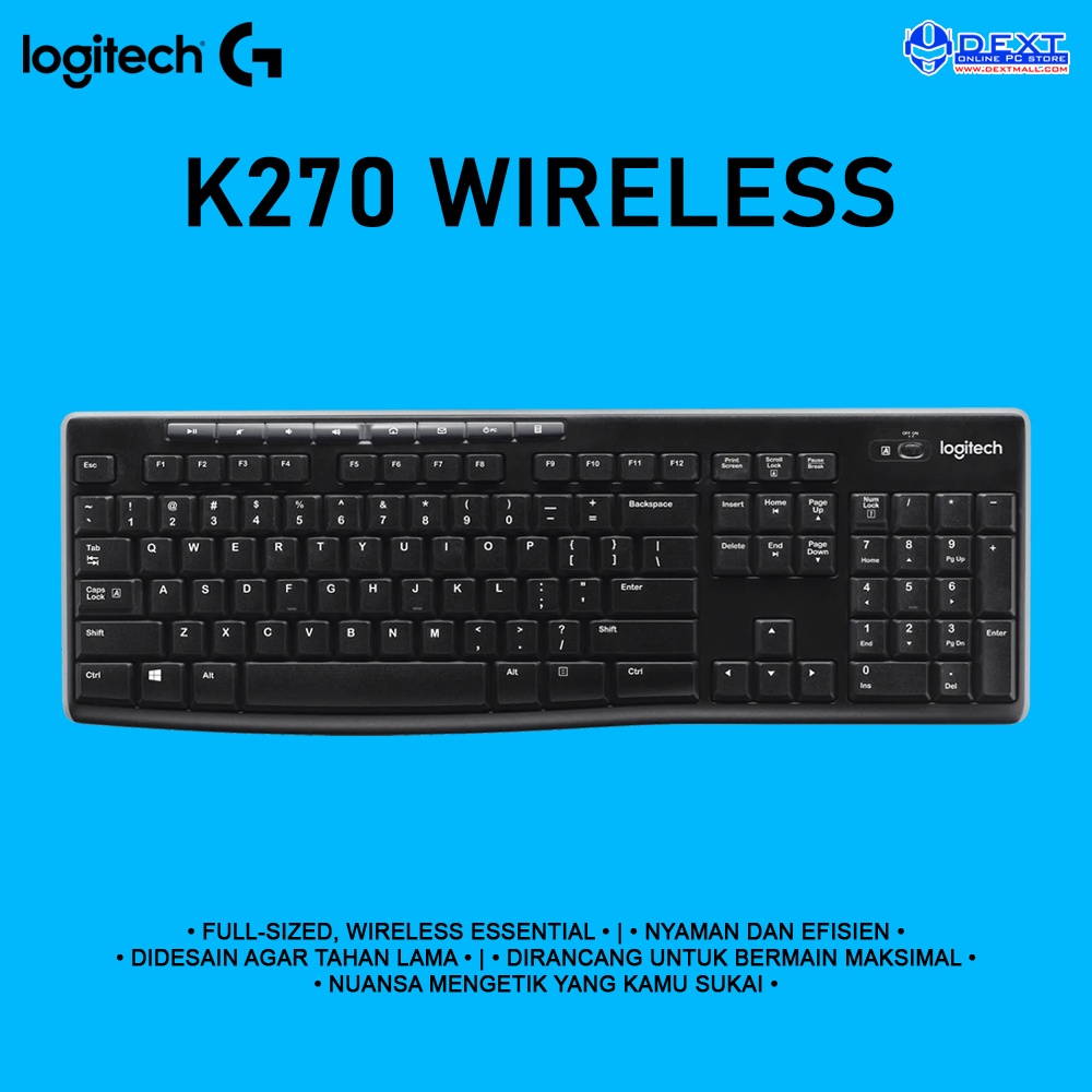 Jual Logitech K270 Wireless Keyboard | Shopee Indonesia