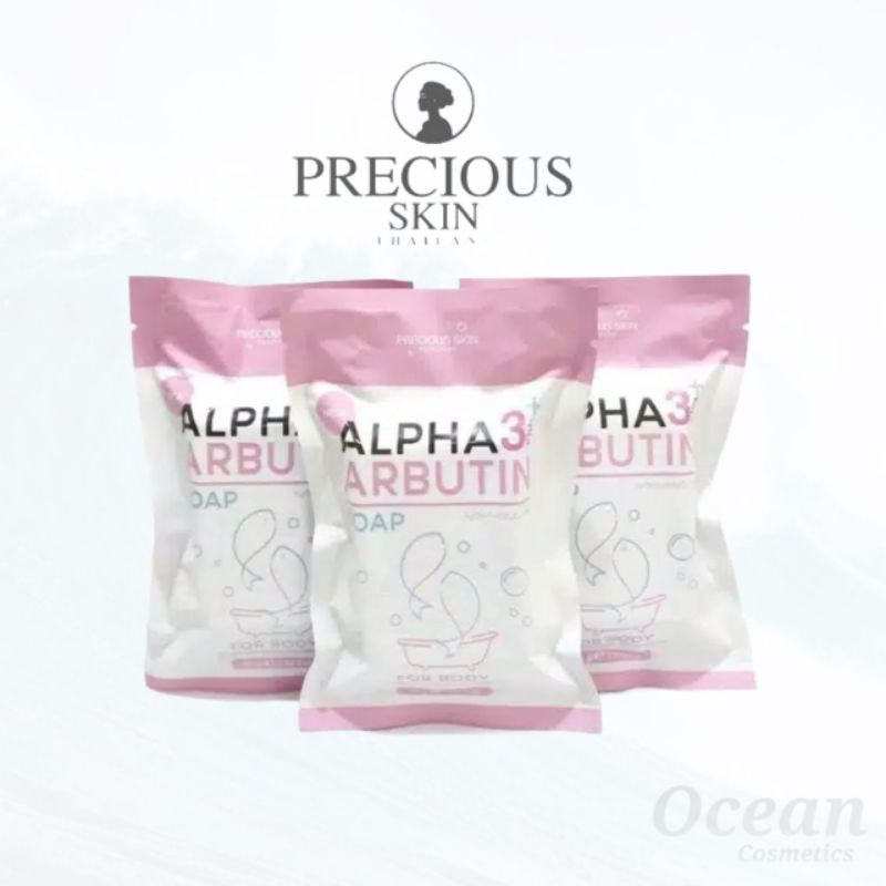 Jual (BPOM) PRECIOUS SKIN Alpha Arbutin 3 Plus Collagen Whitening Soap 80gram | Shopee Indonesia