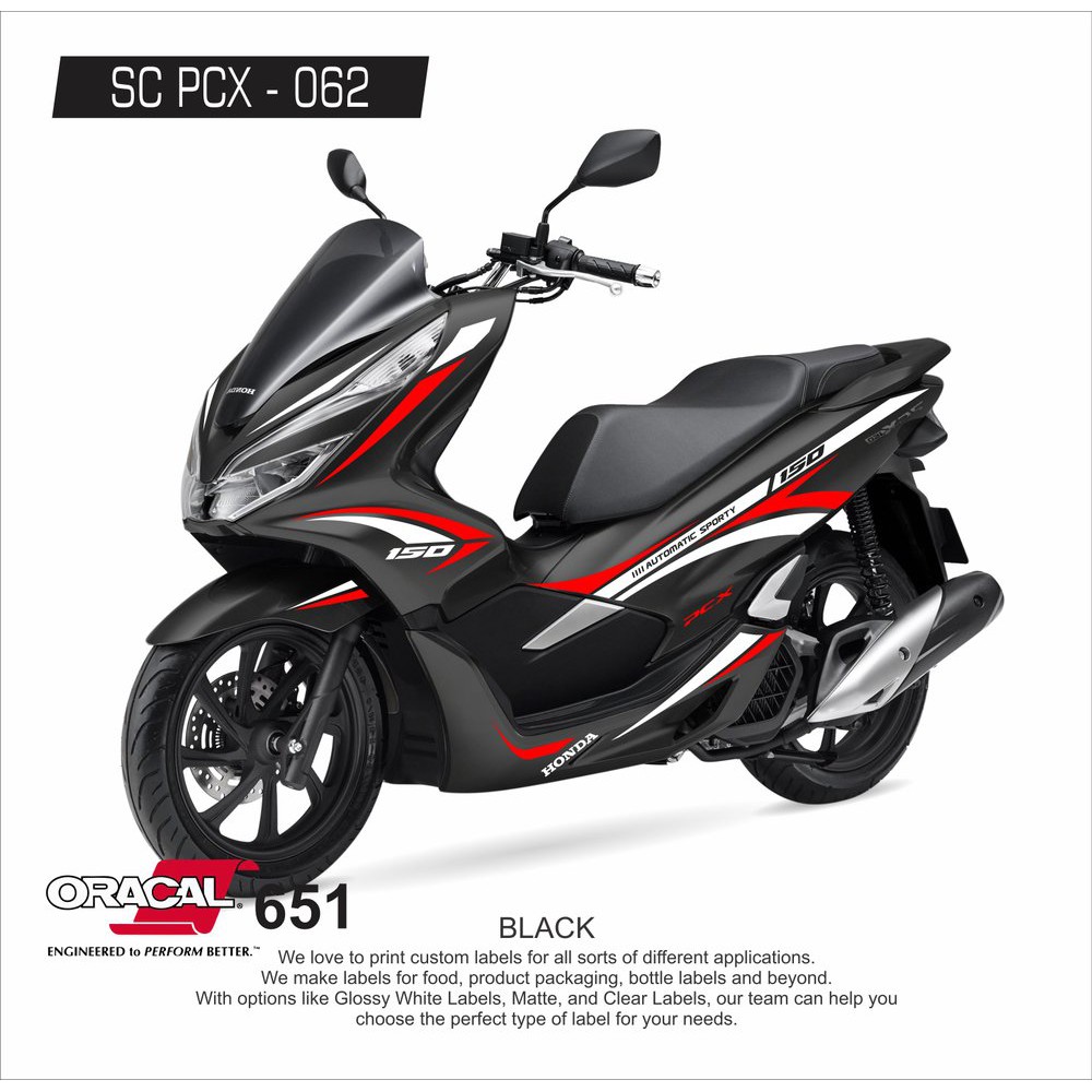 Jual Stiker motor Pcx /Sticker body Pcx Cutting Sticker Honda PCX - 045 ...