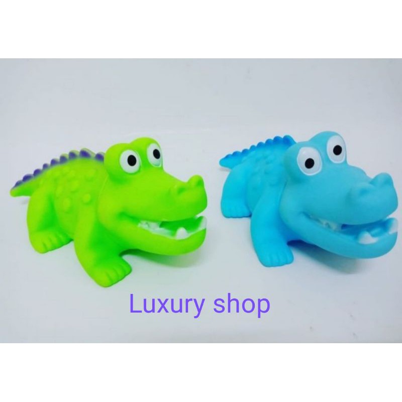Jual mainan buaya karet pencet bunyi buaya encit | Shopee Indonesia
