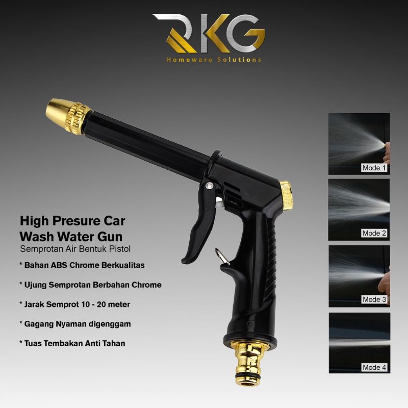 Jual Spray Gun Water / Semprotan Air Cuci Mobil Motor, gratis klem ...