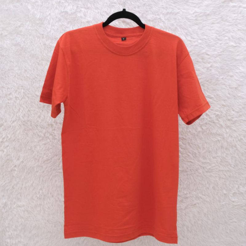 Jual edisi terbatas kaos polos teracotta / merah bata premium combed ...
