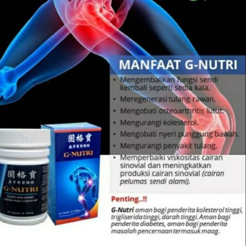 Jual GNUTRI / G NUTRI / G-NUTRI OBAT PERSENDIAN - OBAT TULANG - OBAT ...