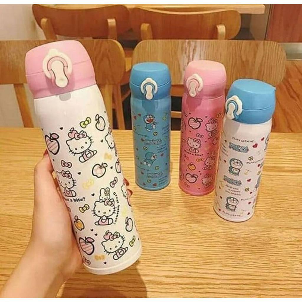 Jual Termos Kancing Botol Air Panas Dingin Motif Karakter Doraemon ...