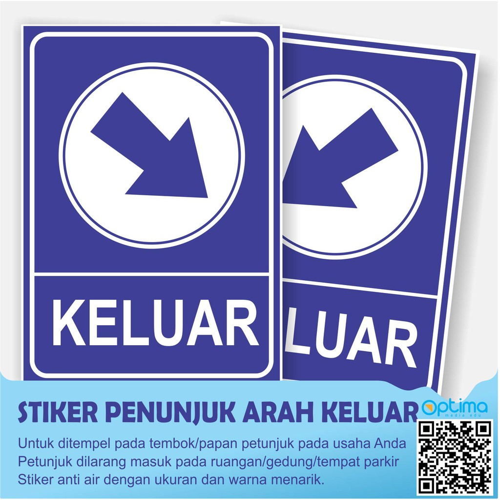 Jual STIKER ARAH RAMBU KELUAR | Shopee Indonesia