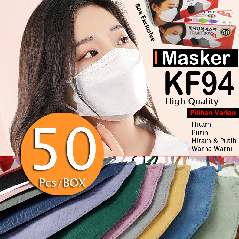 Jual MASKER KF94 isi 50pcs TERMURAH KF94 1 BOX ISI 50PCS MASKER KF94 50 PCS KF94 isi 50 masker ...