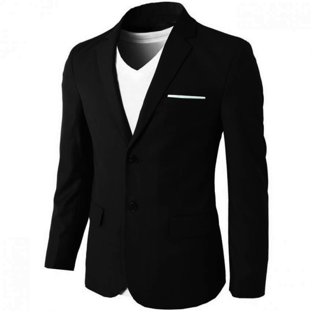 Jual Jas Blazer Formal Bahan Jet Black/Jas Pernikahan/Wisuda | Shopee ...
