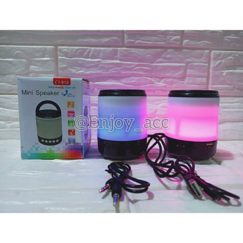Jual Mini LED Bluetooth Speaker CL-912 / Speaker Bluetooth CL-912 | Shopee Indonesia