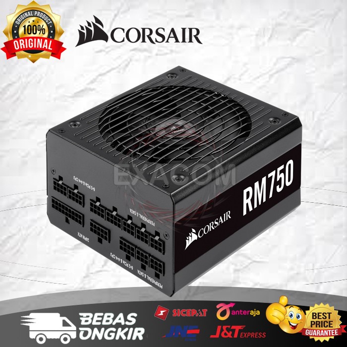 Jual Corsair RM750 - 750 Watt 80+ Gold Fully Modular Power Supply ...