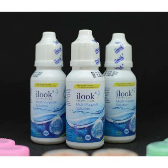 Jual Air softlens merek ilook botol kecil | Shopee Indonesia