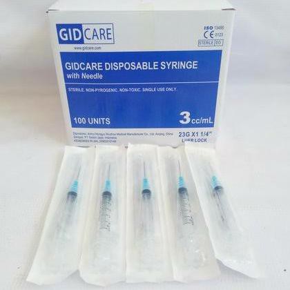 Jual Spuit - Syringe With Needle 3 Cc Gidcare | Shopee Indonesia